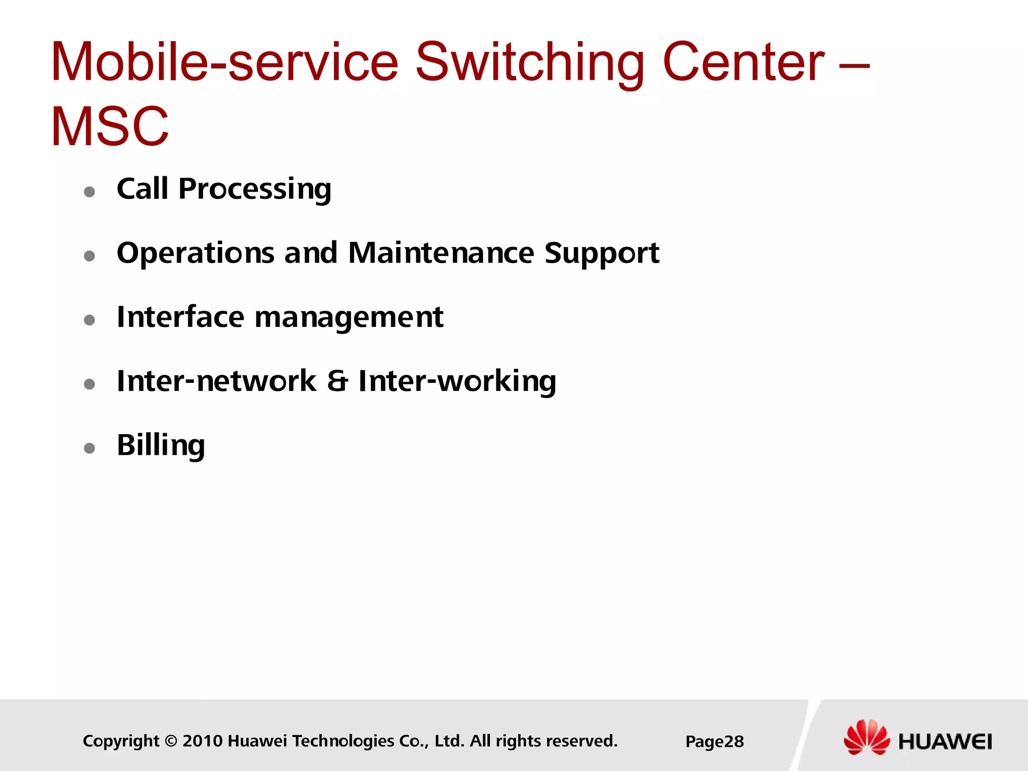 Huawei GSM Principles | PDF