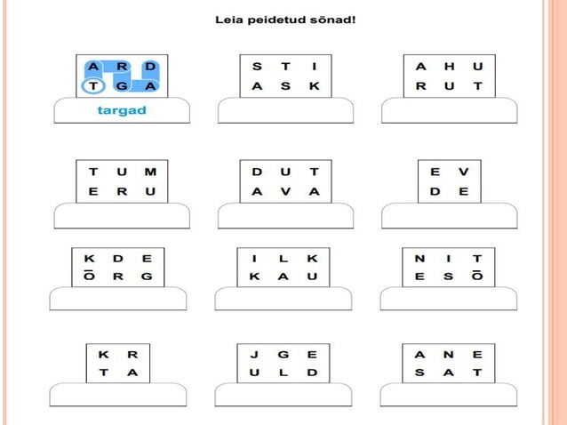 Omadussonad | PPT