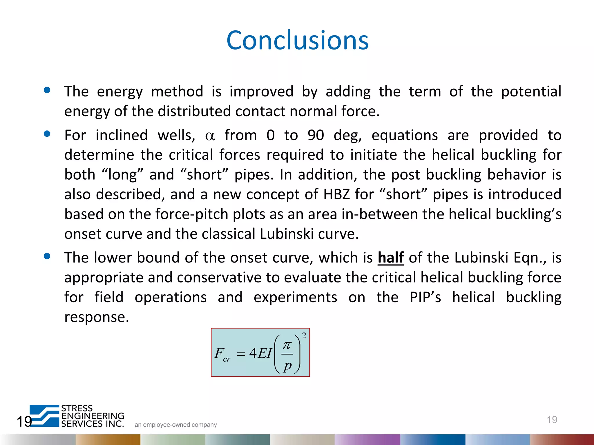 Omae2018 77032 improved-energy_method_on_helical_buckling_of_tubing-rev1 | PPT | Free Download