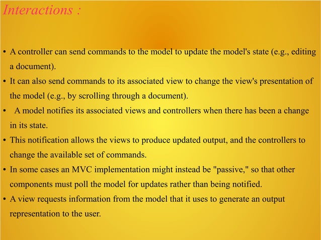 Model View Controller | ODP