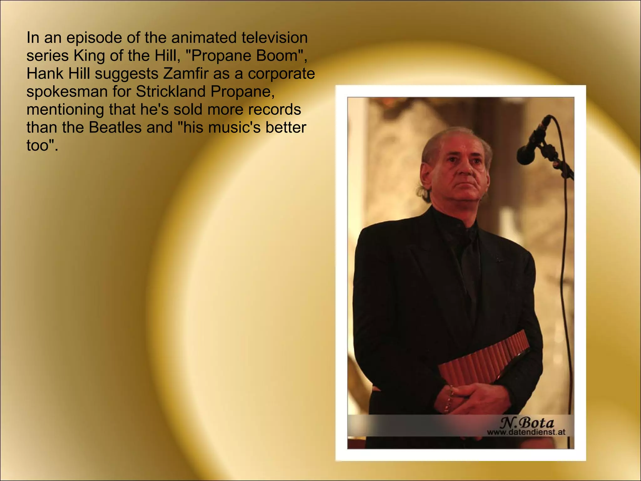 Omaggio Gheorghe Zamfir | PPT