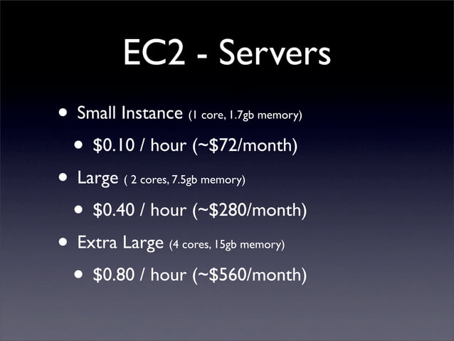 Omaha Rails User Group - Ec2 | PPT