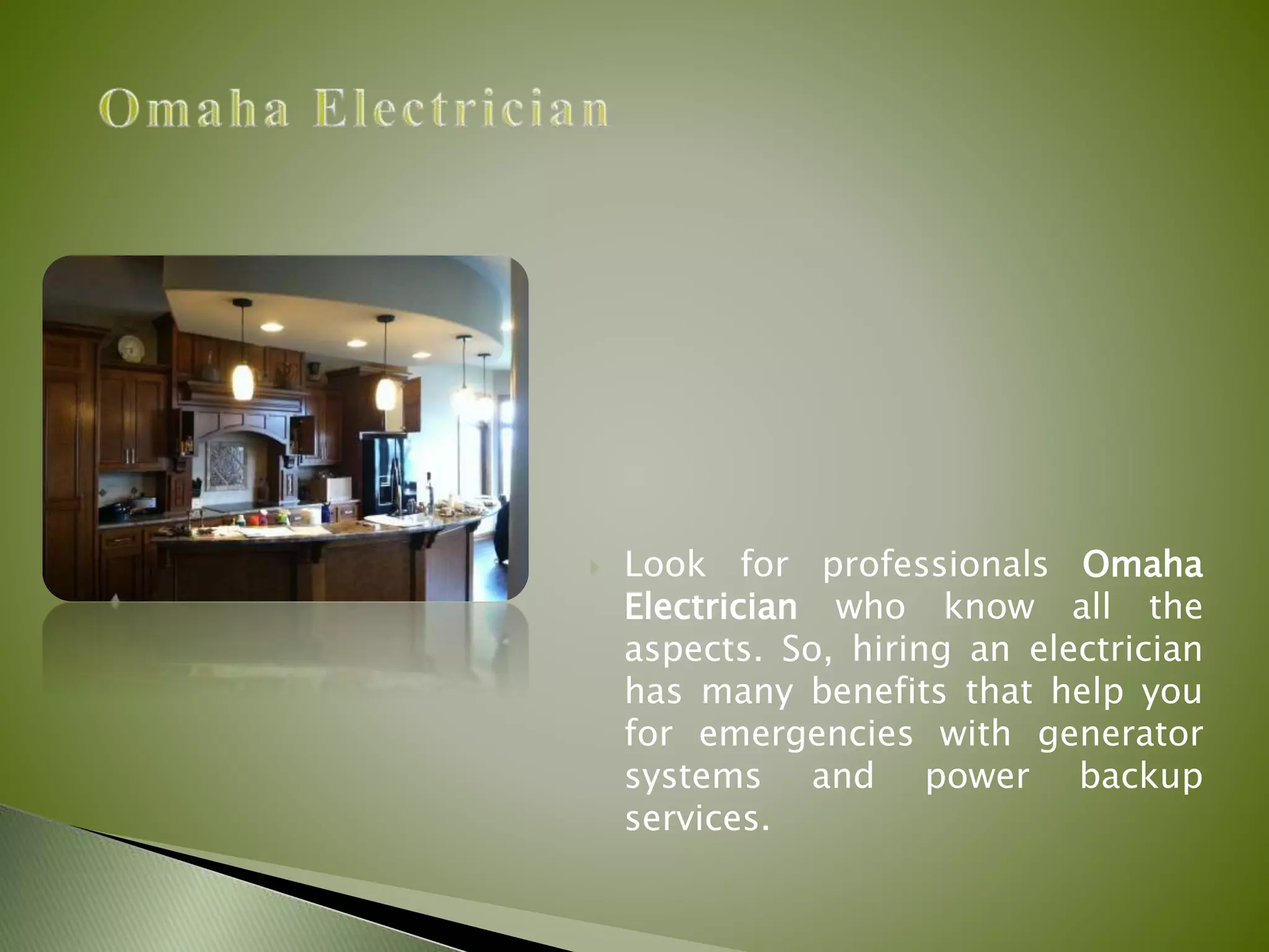 Omaha electrician | PPTX | Gas and Electric | Home Utilities
