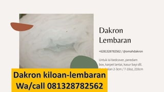 jual dakron silikon | PPT