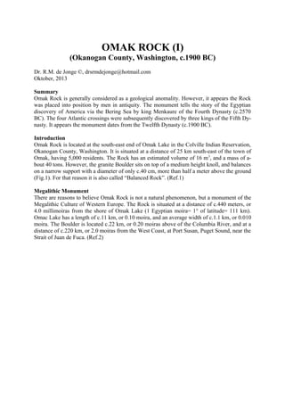 OMAK ROCK (I), WA | DOC | North America Travel | Travel Locations