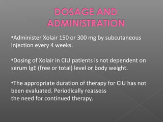 Omalizumab (Xolair) | PPT