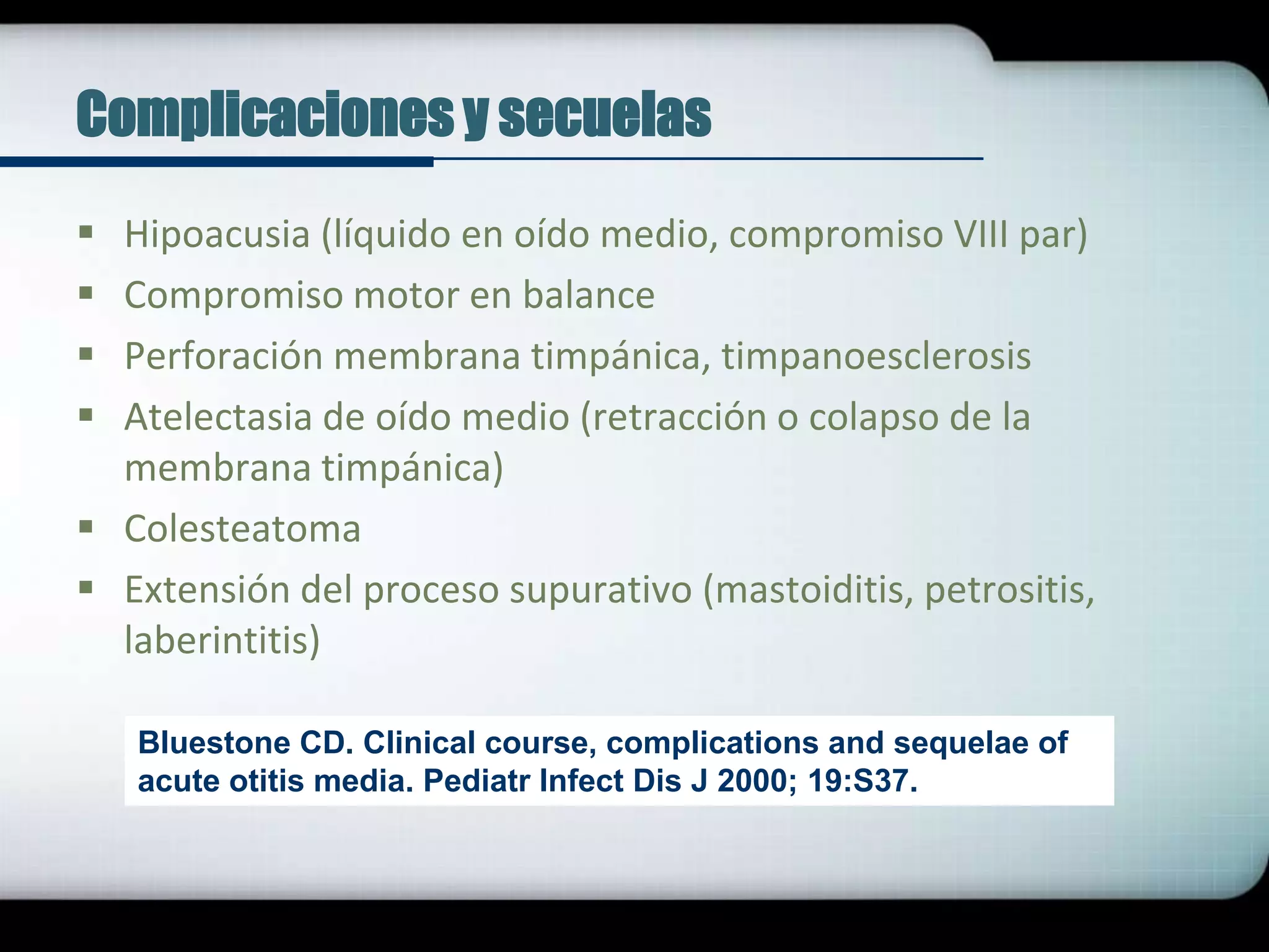 Otitis media aguda, mastoiditis, sinusitis | PPTX | Ear, Nose and ...