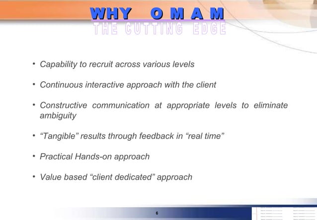 Omam Consultants Presentation | PPT | Human Resources | Business