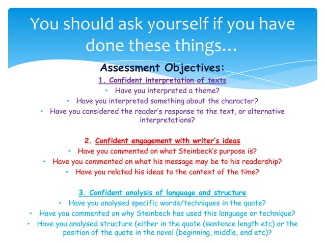 Of Mice and Men - Language analysis | PPTX