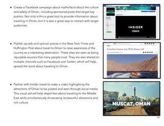 Public Relations Proposal: Tourism to Oman | PDF