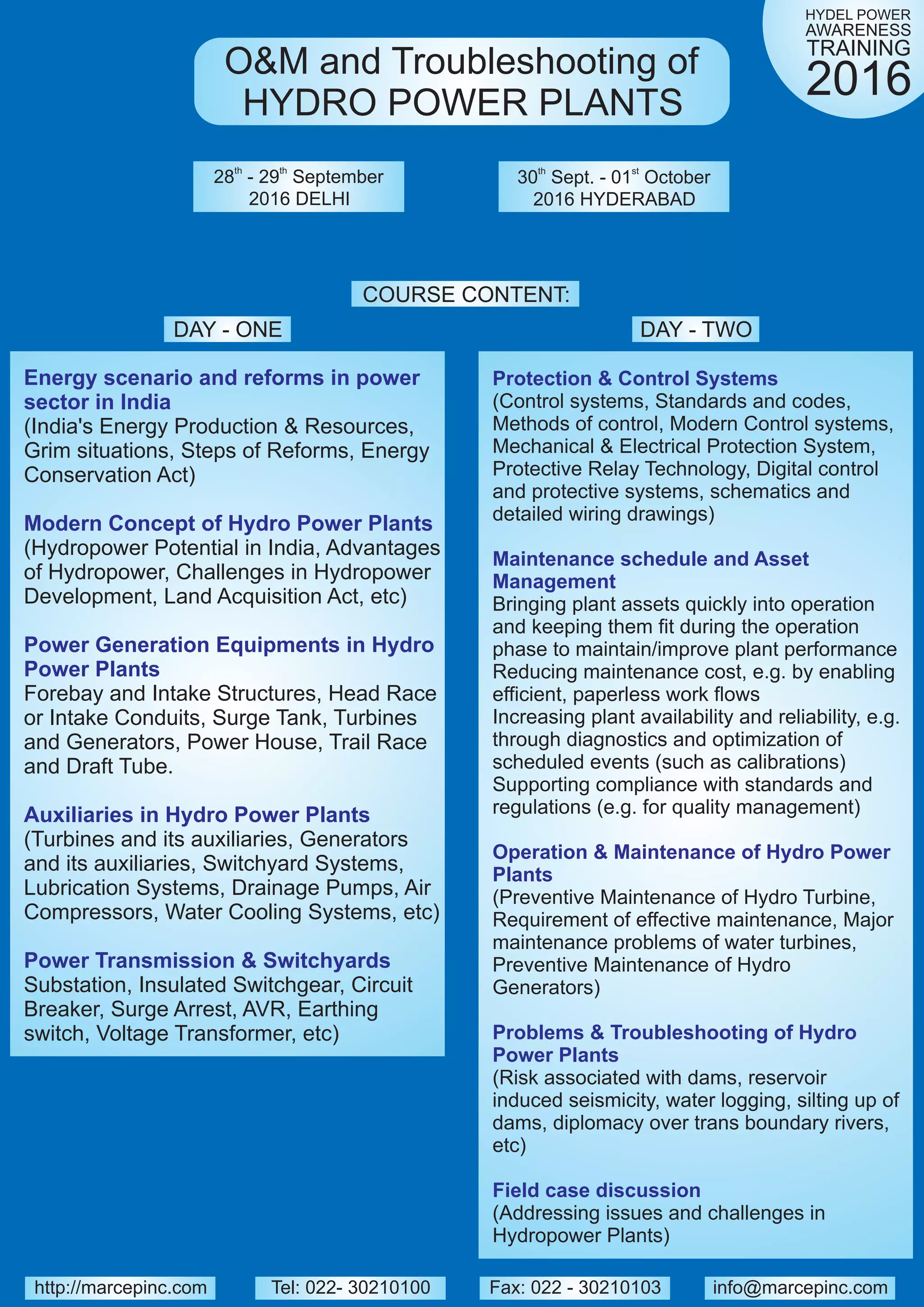 O&M and Troubleshooting Hydro Power Plants | PDF