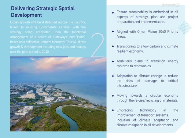 Oman’s 2040 National Spatial Strategy, Coordination of Economic and ...