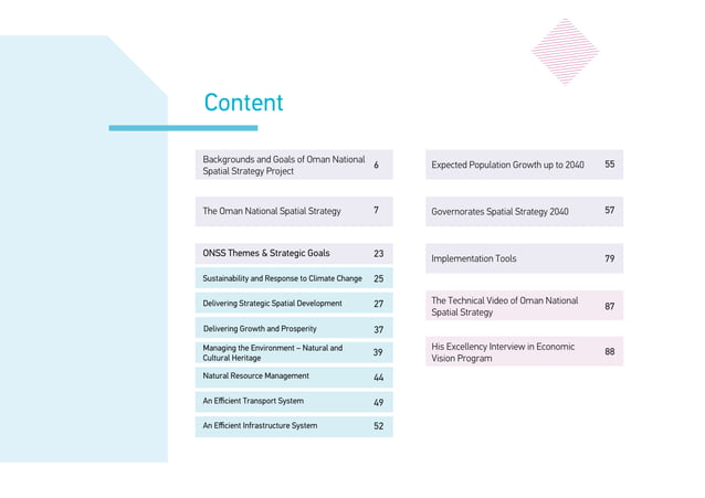 Oman’s 2040 National Spatial Strategy, Coordination of Economic and ...