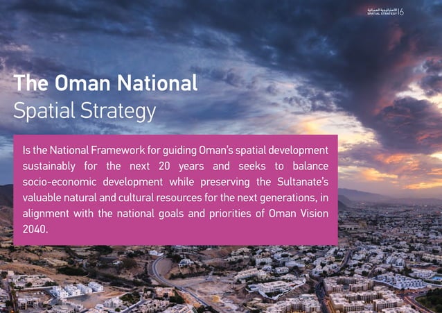 Oman’s 2040 National Spatial Strategy, Coordination of Economic and ...