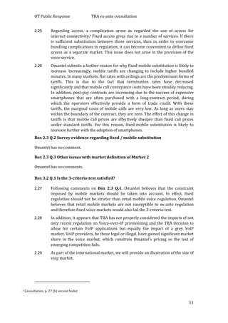 Omantel Response | PDF
