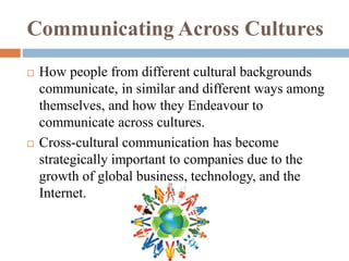 Communication Across Cultures | PPTX