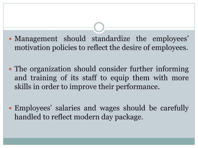 ROLE OF MOTIVATION ON EMPLOYEE PERFORMANCE BY RESEARCH ANALYSIS | PPTX ...