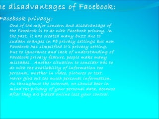 Pros and Cons of using Facebook and Whatsapp | PPT