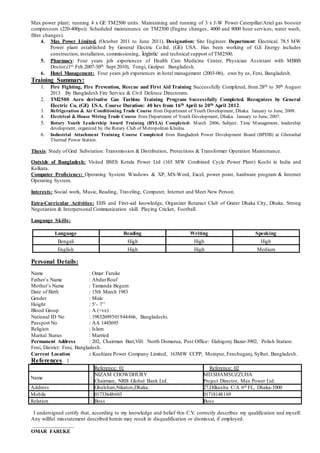 Omar faruk CV | PDF
