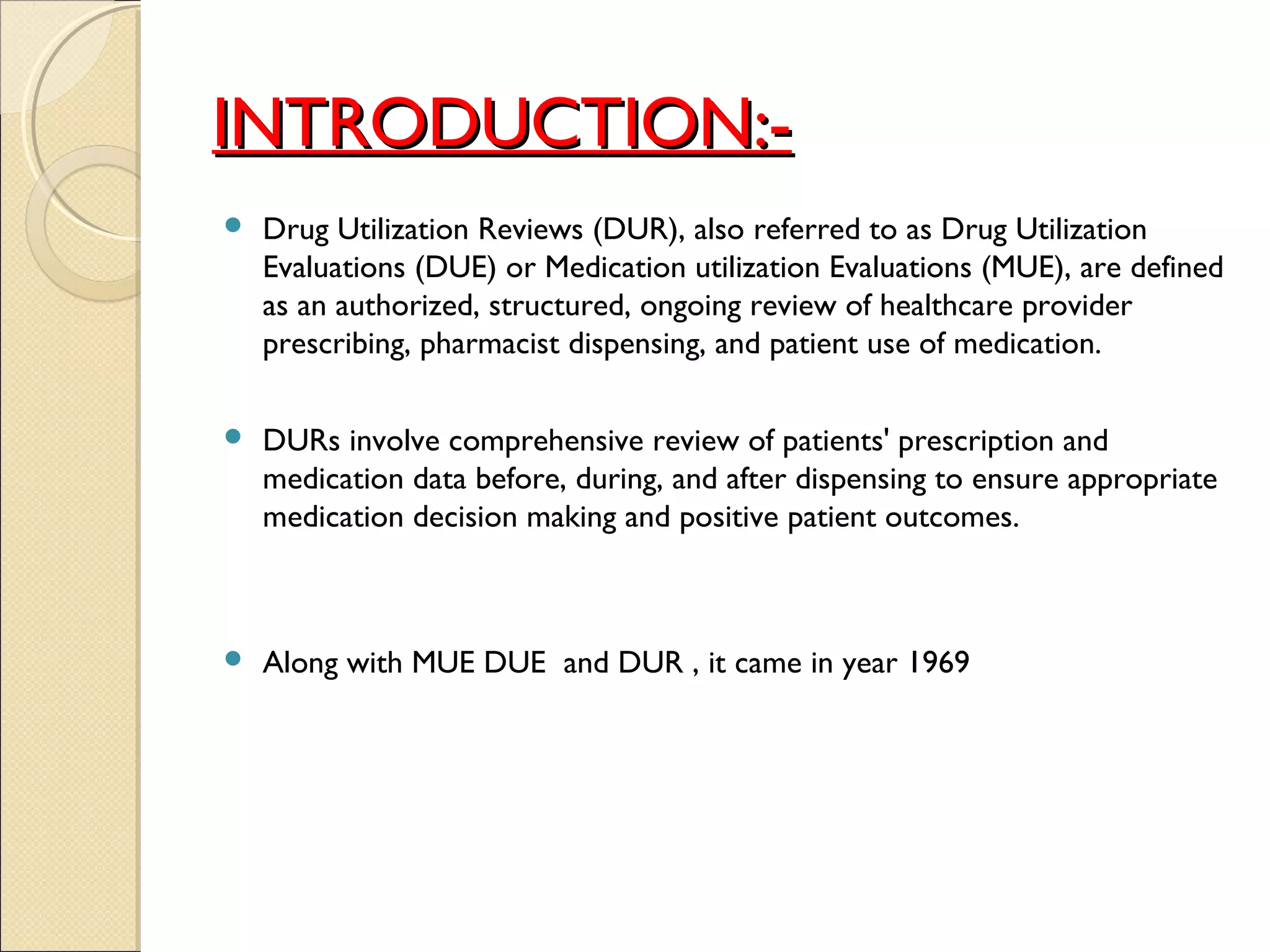 Drug utilization reviews | PPT