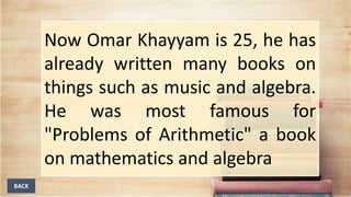 OMAR_KHAYYAM :AN Introductory lecture presentation | PPT