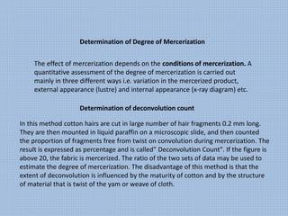 Presentation on Mercerizing | PPTX