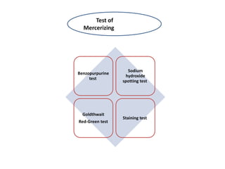 Presentation on Mercerizing | PPTX