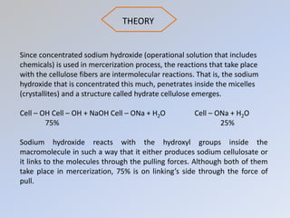 Presentation on Mercerizing | PPTX