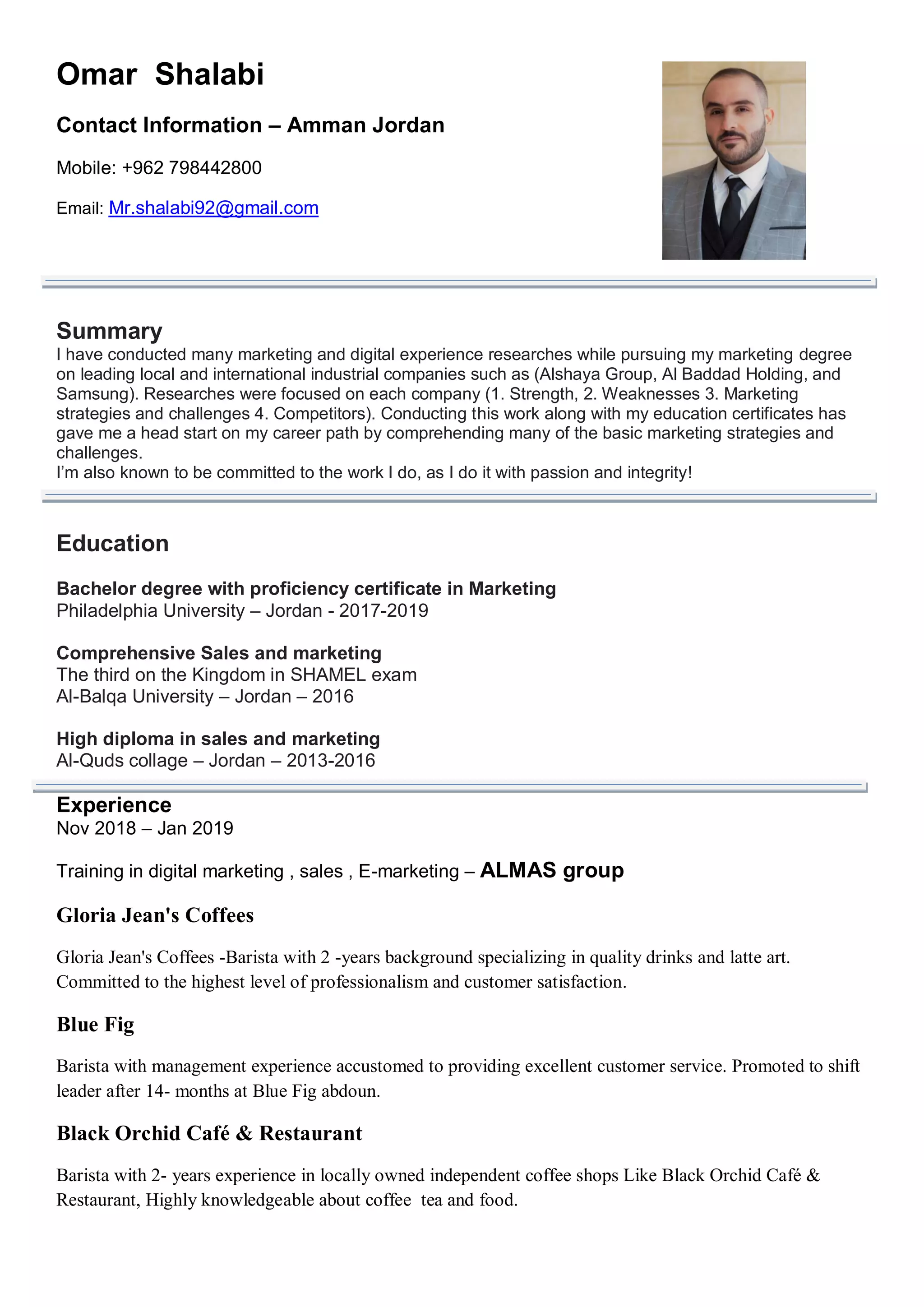 Omar shalabi resume | PDF