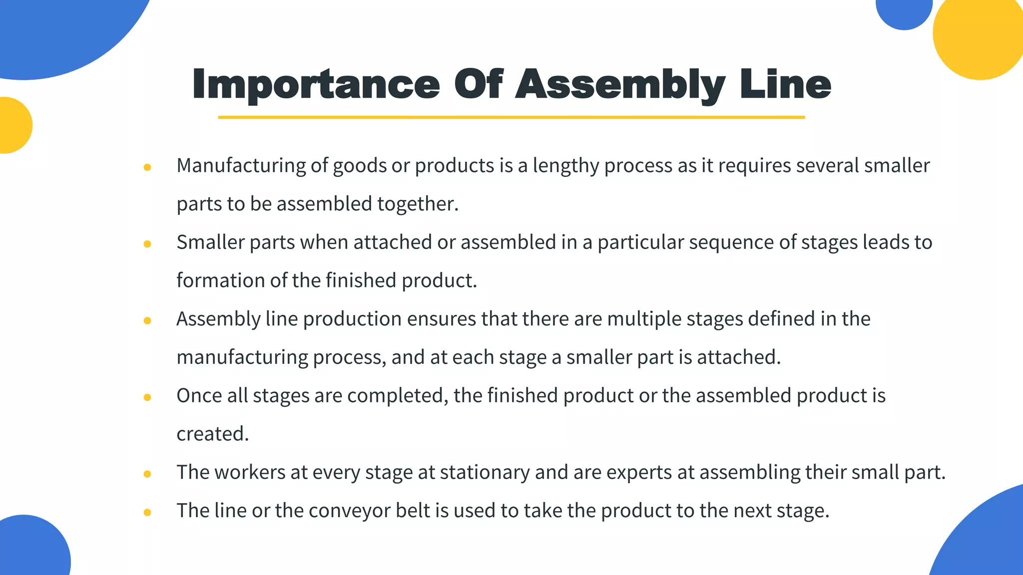 Assembly Line | PPTX