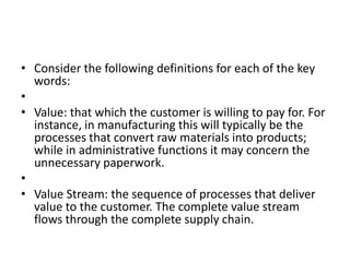 value added manufacturing | PPTX