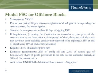 Myanmar - Significant Law and Regulation Relevant to the Offshore Oil ...