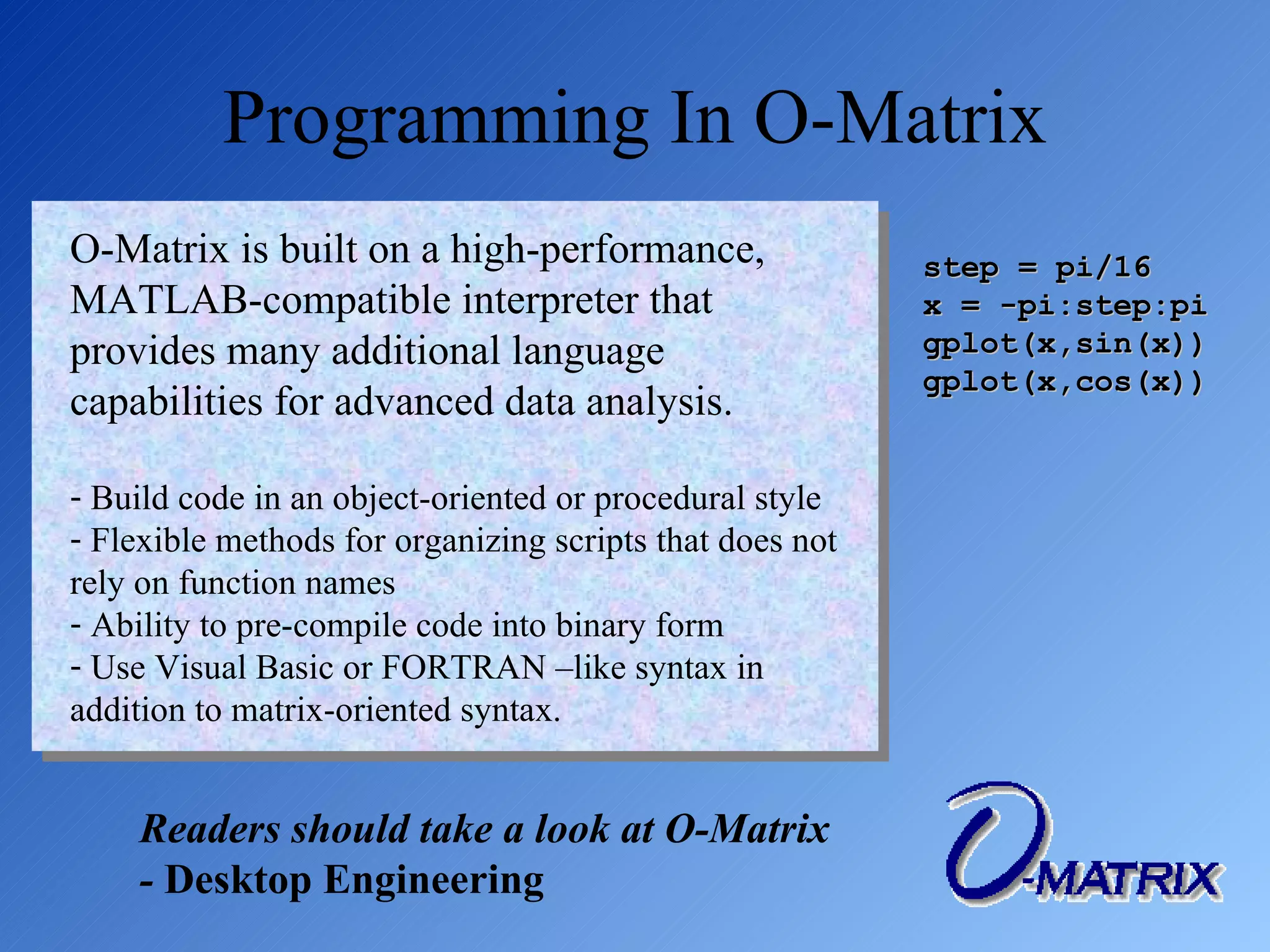 O Matrix Overview | PPT