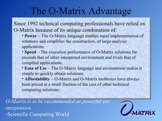 O Matrix Overview | PPT