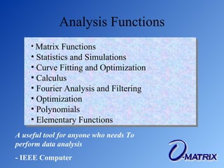O Matrix Overview | PPT