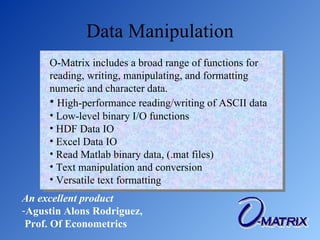 O Matrix Overview | PPT