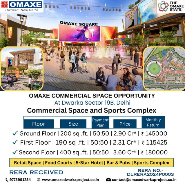 Omaxe Dwarka Delhi | Commercial Space Available | PDF