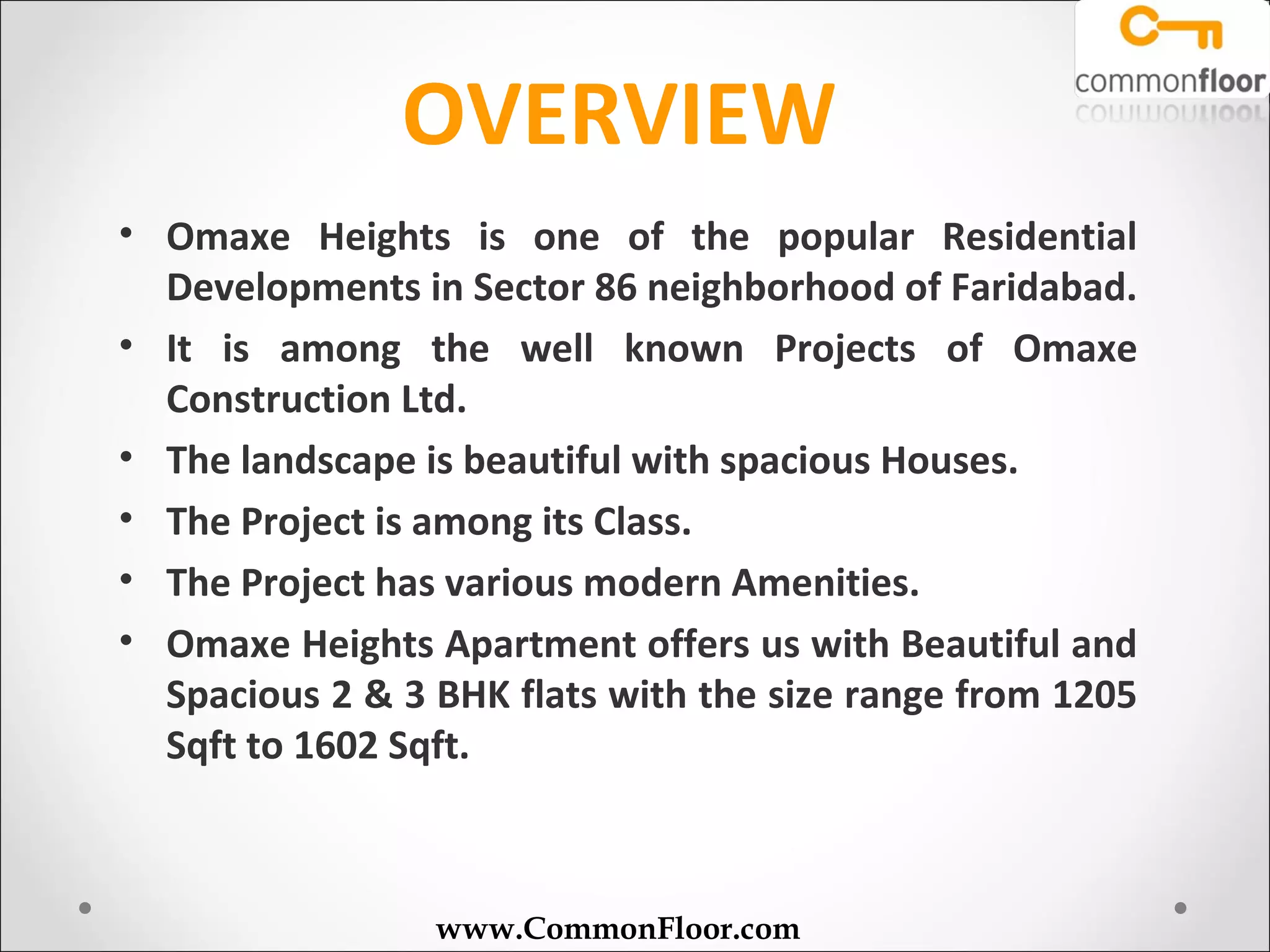 Omaxe Heights Faridabad | PPT