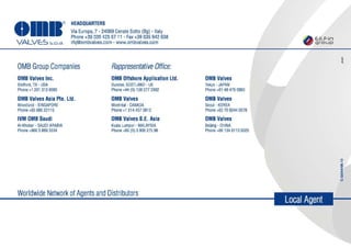 OMB Valves USA Product Line Overview | PDF