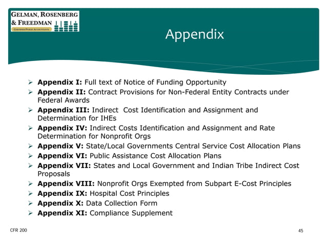 2 CFR 200 –Uniform Administrative Requirements, Cost Principles and ...