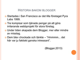 Om blogger - Eliazzo | PPT