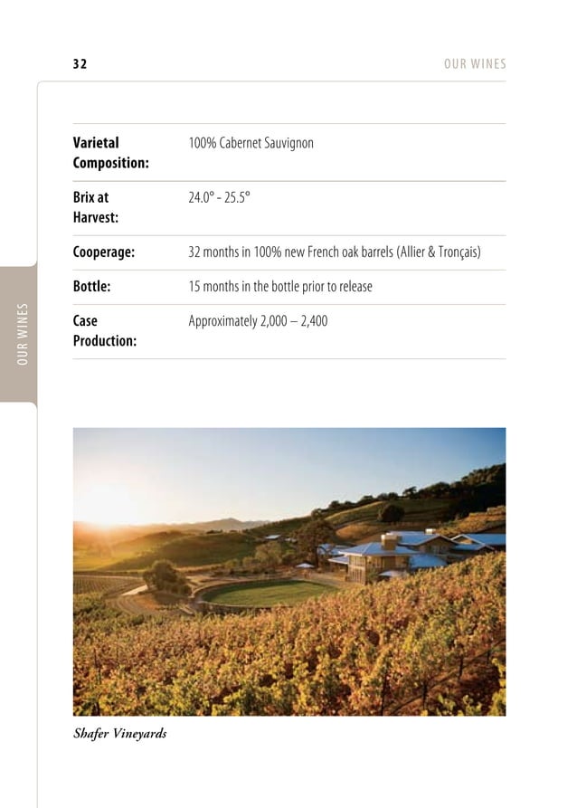 Recent Work — Shafer Vineyards | PDF