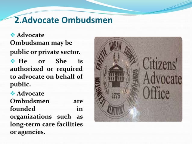 Institutions of Ombudsmen | PPT