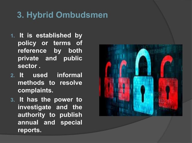 Institutions of Ombudsmen | PPT