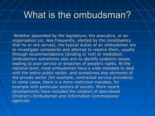 Ombudsman | PPT