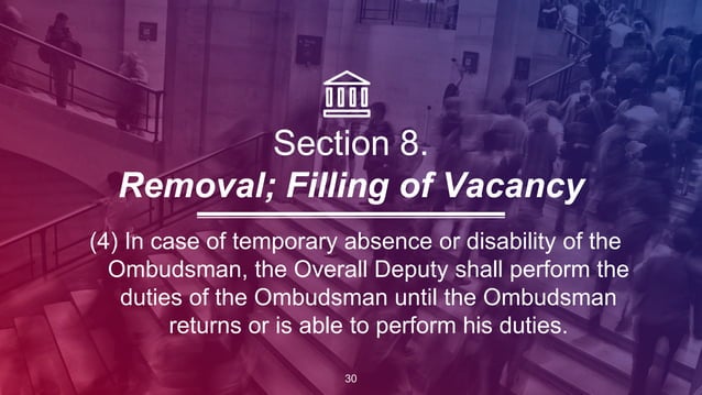 Ombudsman act of 1989 | PPTX | Legal Services Industry | Industries