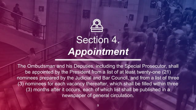 Ombudsman act of 1989 | PPTX | Legal Services Industry | Industries