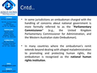 Ombudsman in india | PPT
