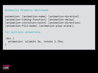 CSS3 Animations | PPT