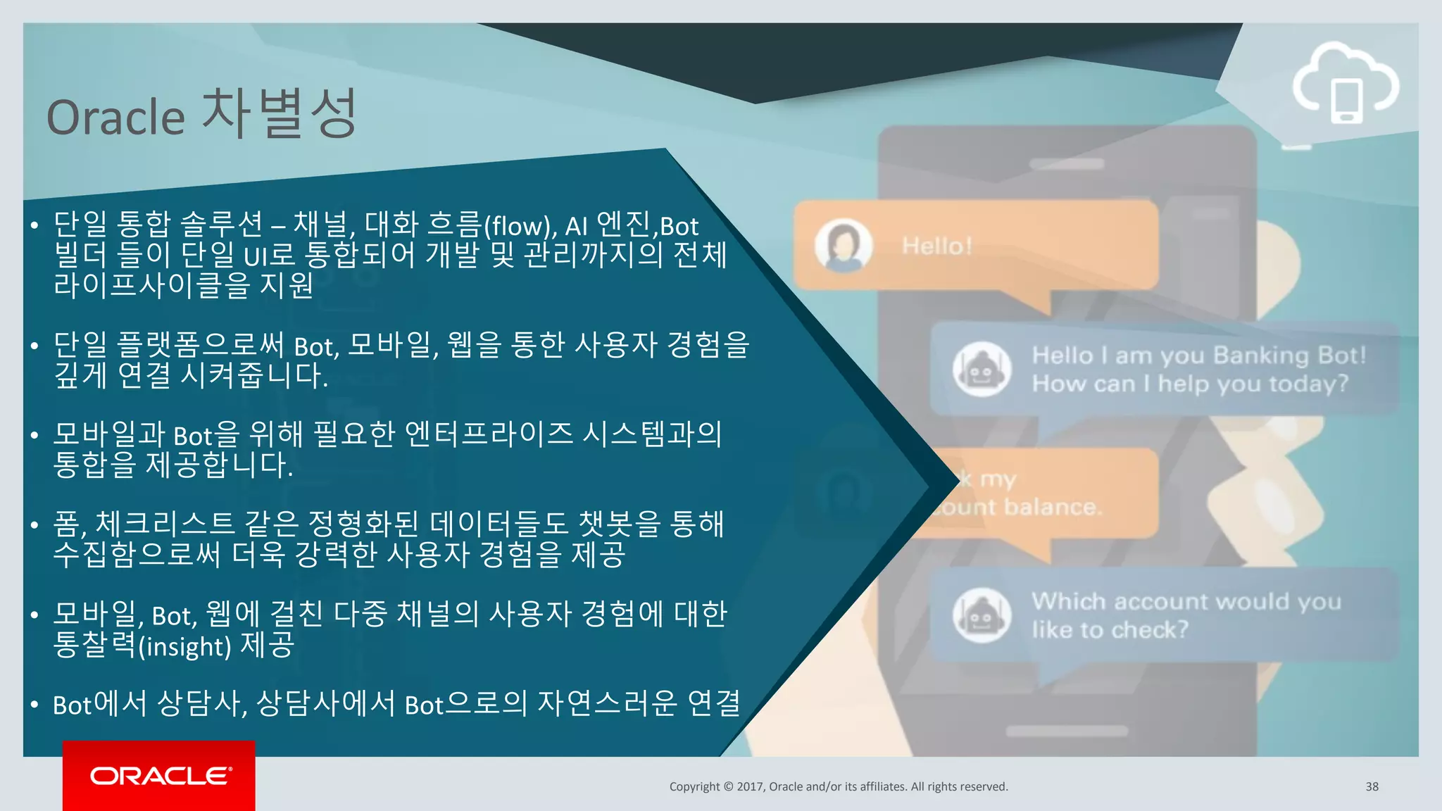 Oracle Mobile Cloud / Bot | PPT